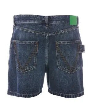 Bottega Veneta Logo Detail Denim Shorts