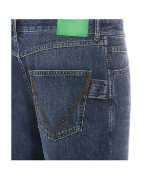 Bottega Veneta Logo Detail Denim Shorts