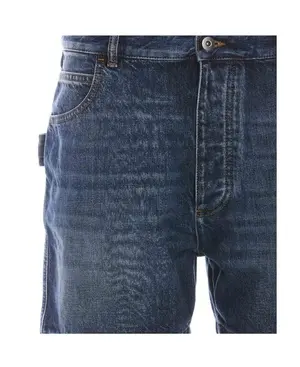 Bottega Veneta Logo Detail Denim Shorts