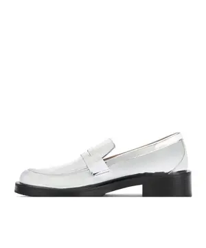 STUART WEITZMAN Palmer Bold Loafers - Silver