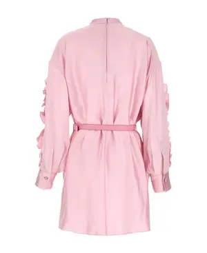 JIL SANDER Ruffled Belted Mini Dress