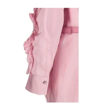 JIL SANDER Ruffled Belted Mini Dress
