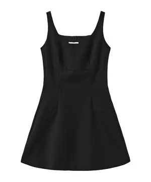 Marissa Chiara A-line Dress With Spaghetti Straps - Black