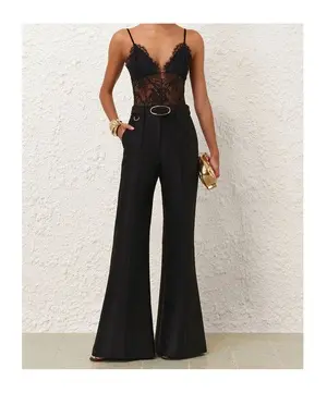 Zimmermann Lace Jumpsuit With Adjustable Straps