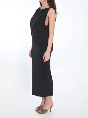 Jacquemus Twist Detailed Long Dress