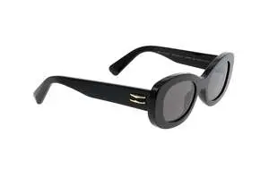 BVLGARI Oval Frame Sunglasses - Gray
