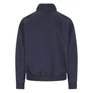 Brunello Cucinelli Elasticated Hem Zipped Bomber Jacket - Blue