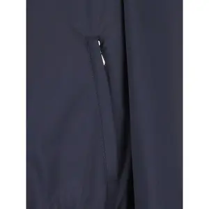 Brunello Cucinelli Elasticated Hem Zipped Bomber Jacket - Blue