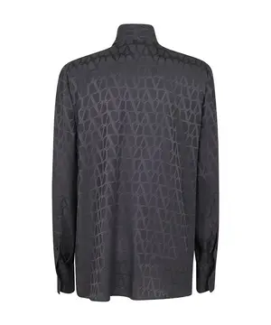 Valentino Garavani Toile Iconographe Jacquard Long-sleeved Blouse