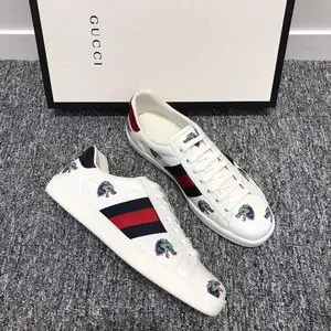 Gucci Ace Wolf Printed Skate Sneakers