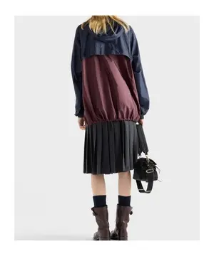 Prada Zip-up Blouson Jacket With Logo Detail