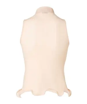Fendi Sleeveless High-neck Ribbed Top - Pink