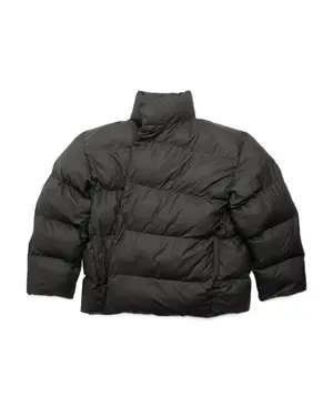 Balenciaga Wrap Puffer Jacket With High Standing Collar