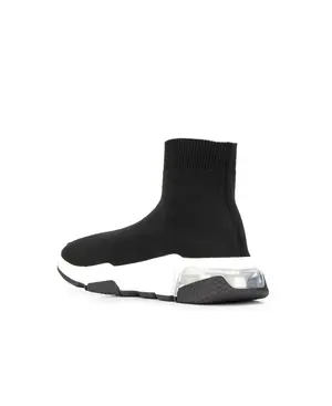 Balenciaga Speed Clear Sole Sneakers - Black