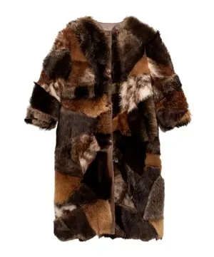 Prada Patchwork Long Coat