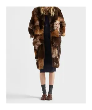 Prada Patchwork Long Coat
