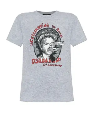 Dsquared2 Graphic Printed Crewneck T-shirt