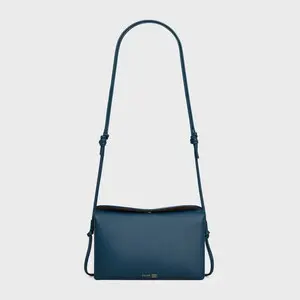 Celine Trio Flap In Smooth Lambskin - Blue