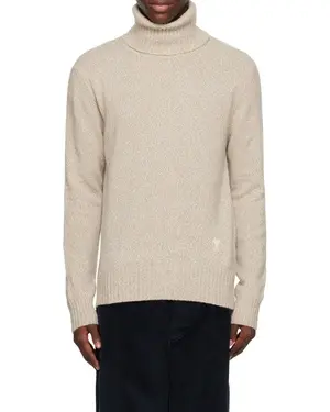 AMI Paris De Coeur Roll Neck Knitted Jumper