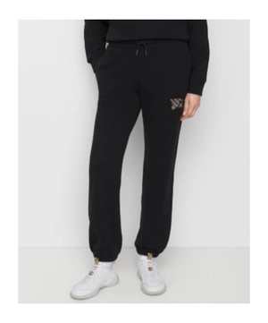 Burberry Embroidered Cotton Sweatpants