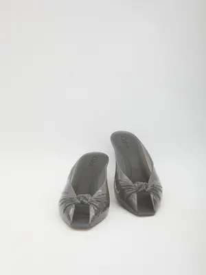 Chloé Jelly Twist Detailed Slip-on Mules - Gray