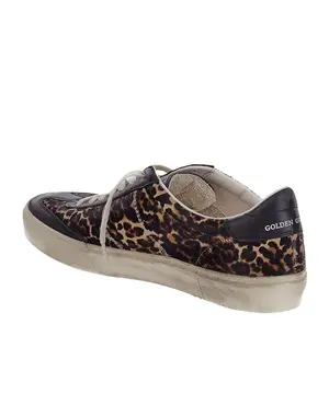 GOLDEN GOOSE Soul Star Leopard Print Sneakers - Nude