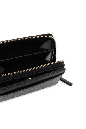Marc Jacobs Logo Printed Zipped Mini Compact Wallet - Black