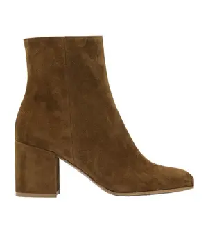 GIANVITO ROSSI Suede Block Heel Boots
