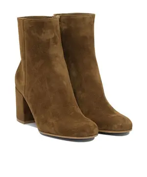 GIANVITO ROSSI Suede Block Heel Boots