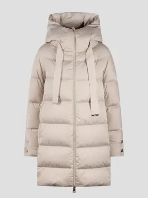 Herno Zip-up Drawstring Hooded Jacket - Gray