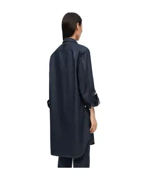 Loewe Chain-detailed Denim Shirt Dress