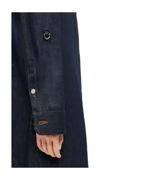 Loewe Chain-detailed Denim Shirt Dress