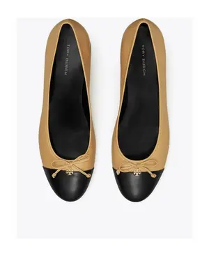 Tory Burch Cap Toe Pumps - Nude