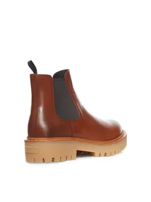 Prada Slip-on Chelsea Boots - Cognac