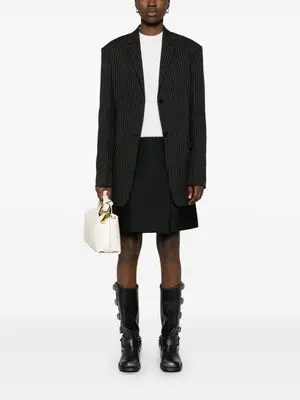 Max Mara Ribbed Knit Jumper With High Collar