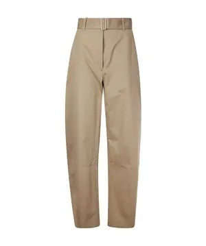 Studio Nicholson High Waisted Tailored Trousers - Nude