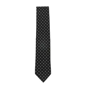 TOM FORD Polka Dot Neck Tie - Black