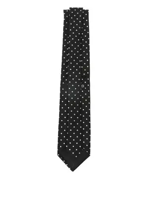 TOM FORD Polka Dot Neck Tie - Black