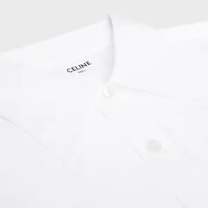 Celine Cropped Cotton Poplin Shirt