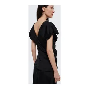JIL SANDER V-neck Short-sleeved Blouse