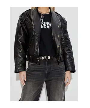 R13 Zip-collar Motorcycle Jacket
