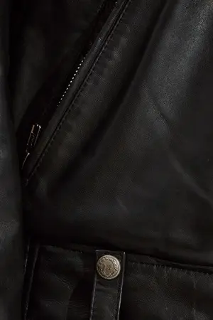 R13 Zip-collar Motorcycle Jacket