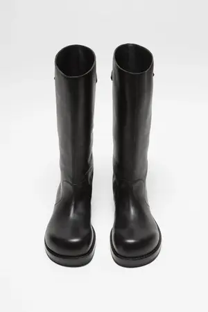 Acne Studios High Shaft Leather Boots