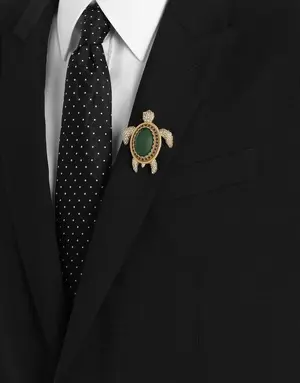 Dolce & Gabbana Embellished Turtle Brooch