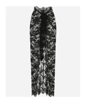 Dolce & Gabbana Chantilly Lace Midi Skirt