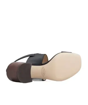 TOD'S Kate Logo Plaque High Heel Sandals