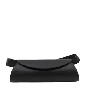JIL SANDER Cannolo Shoulder Bag - Black