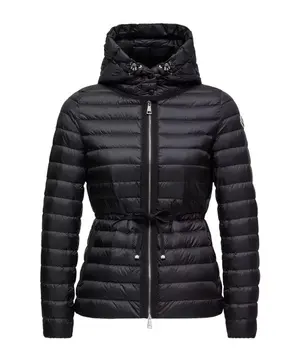 Moncler Raie Belted Hooded Down Jacket
