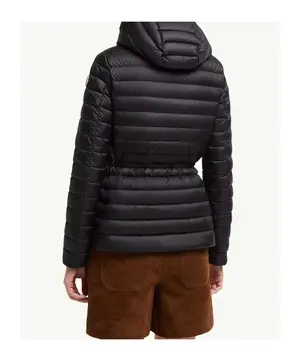 Moncler Raie Belted Hooded Down Jacket