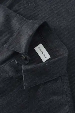 Givenchy Shirt In Herringbone Denim